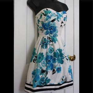 Trixxi | Dresses | Trixxi Blue Watercolor Floral Dress | Poshmark